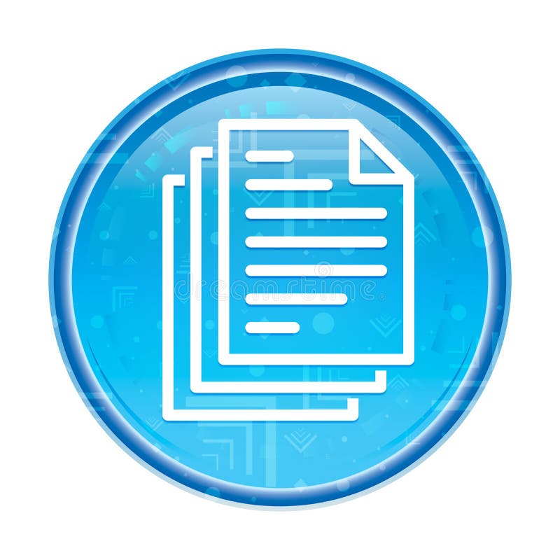 Page Documents Icon Floral Blue Round Button Stock Illustration ... Page Documents Icon Floral Blue Round Button Stock Illustration ...