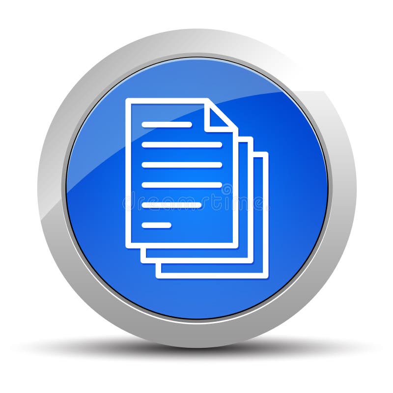 Page Documents Icon Blue Round Button Illustration Stock Illustration ...