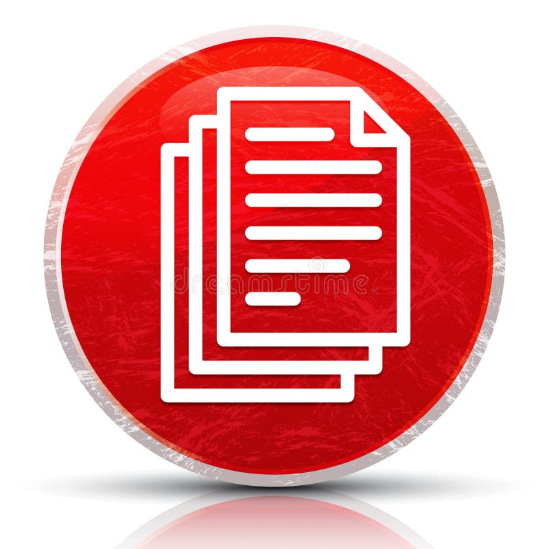 Page Documents Icon Futuristic Blue Round Button Vector Illustration ...