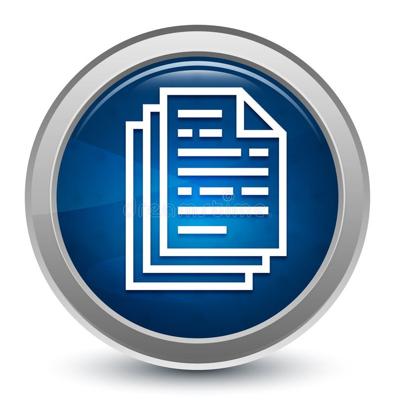Page Documents Icon Abstract Blue Background Illustration Digital ...
