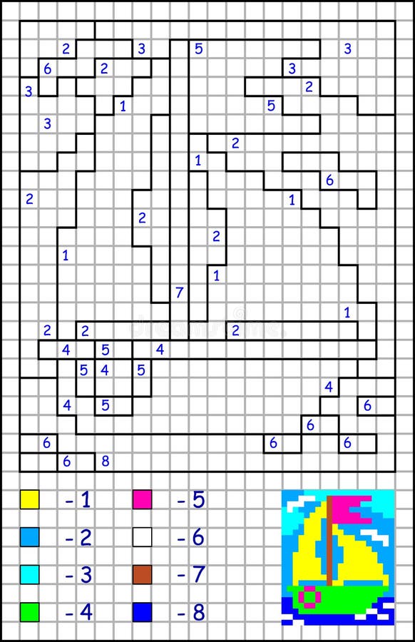 Page with Exercises for Children on a Square Paper. Stock Vector ...