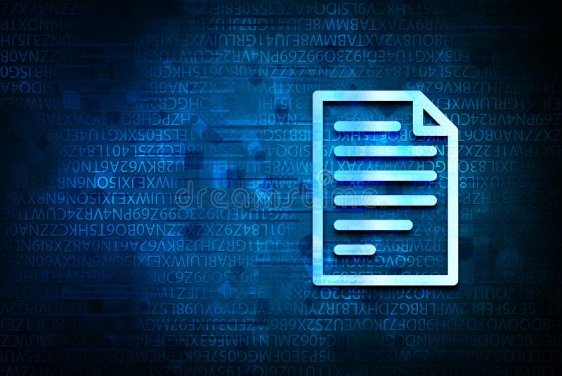 Page Icon Abstract Blue Background Illustration Design Stock ...