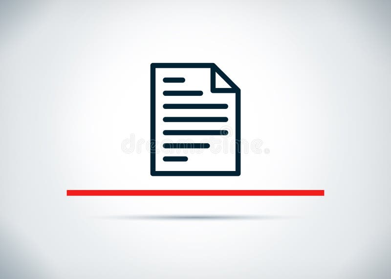 Page Icon Abstract Flat Background Design Illustration Stock ...