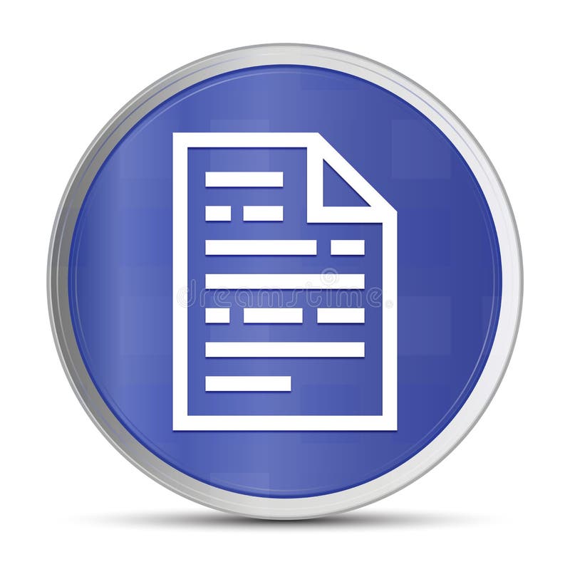 Page Icon Prime Blue Round Button Vector Illustration Design Silver ...