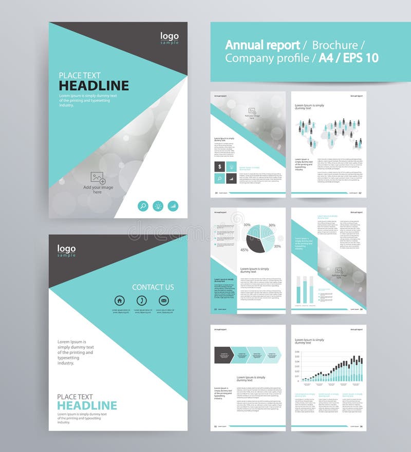 Business Company Profile Report and Brochure Layout Template Stock ...