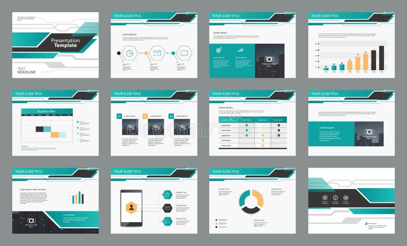 Page Layout Design with Info Graphic Element Template for Presentation ...