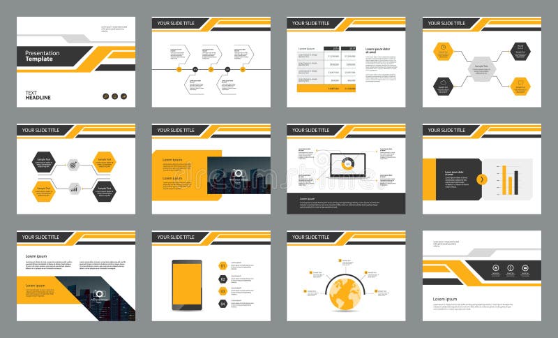 Page Layout Design with Info Graphic Element Template for Presentation ...