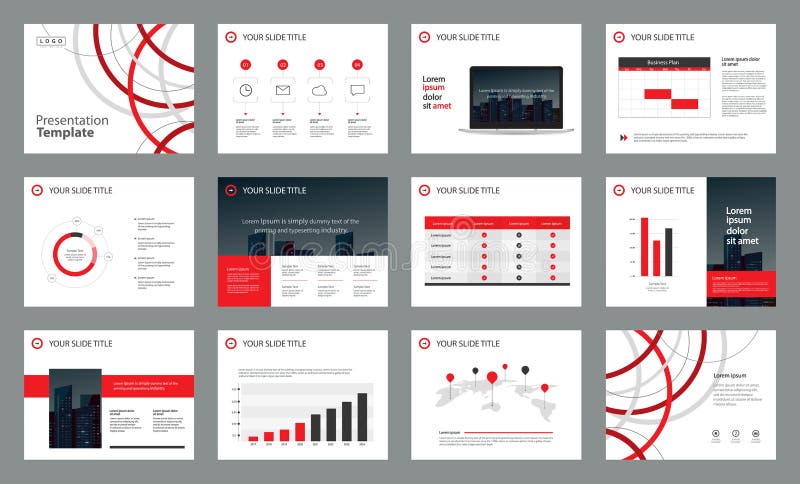 Page Layout Design and Info Graphics Elements for Presentation ...