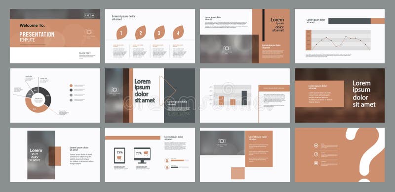 Page Layout Design Template for Presentation Stock Vector ...
