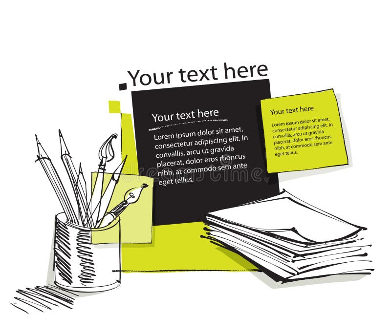 Page Layout Design Template, for Brochure Flyer and Report Stock Vector ...