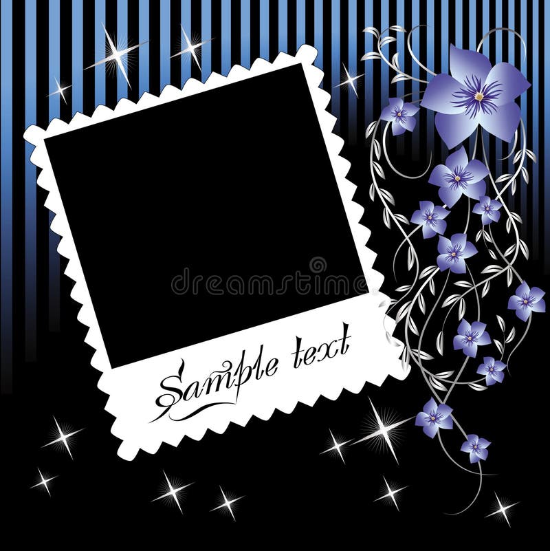 Page layout photo album stock vector. Illustration of floral - 14346726