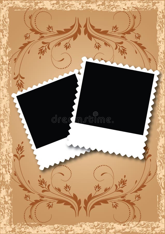 Page layout photo album stock vector. Illustration of flowers - 20063697