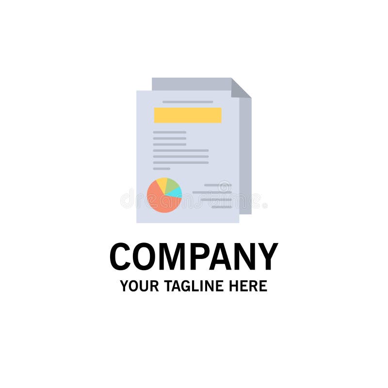 Page, Layout, Report, Presentation Business Logo Template. Flat Color ...