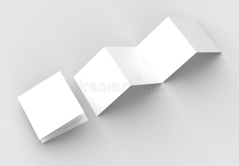8 Page Leaflet, 4 Panel Accordion Fold Square Brochure Mock Up I Stock ... 8 Page Leaflet, 4 Panel Accordion Fold Square Brochure Mock Up I Stock ...