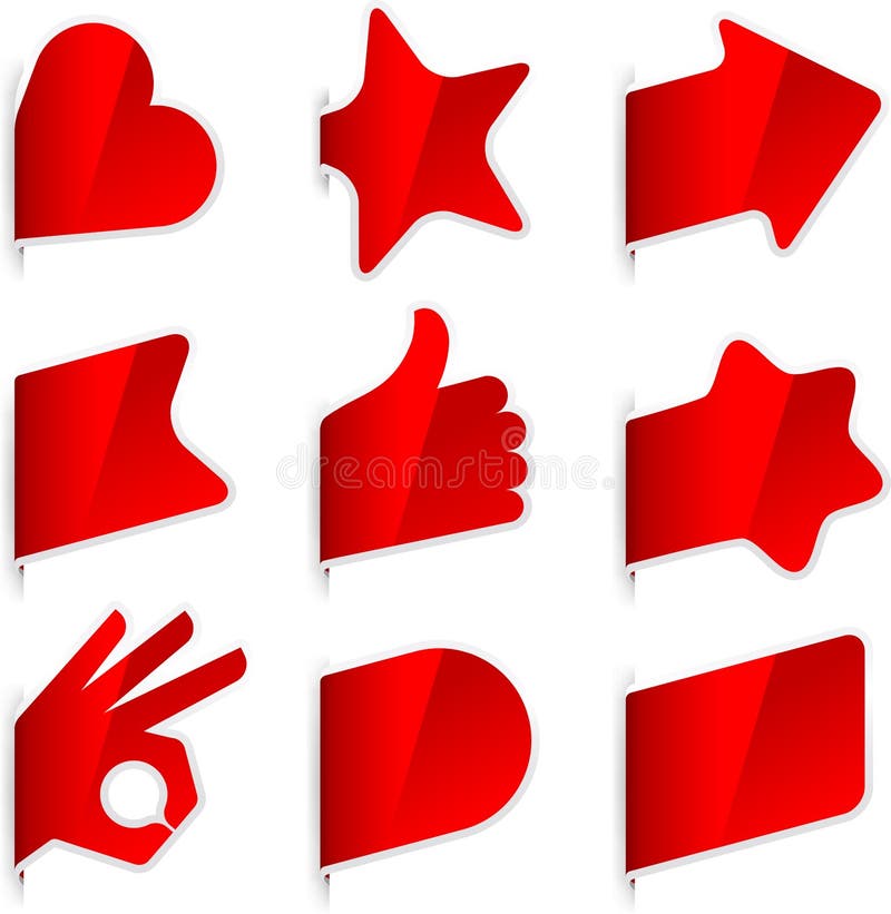 Page markers stock vector. Illustration of curl, message - 28109656