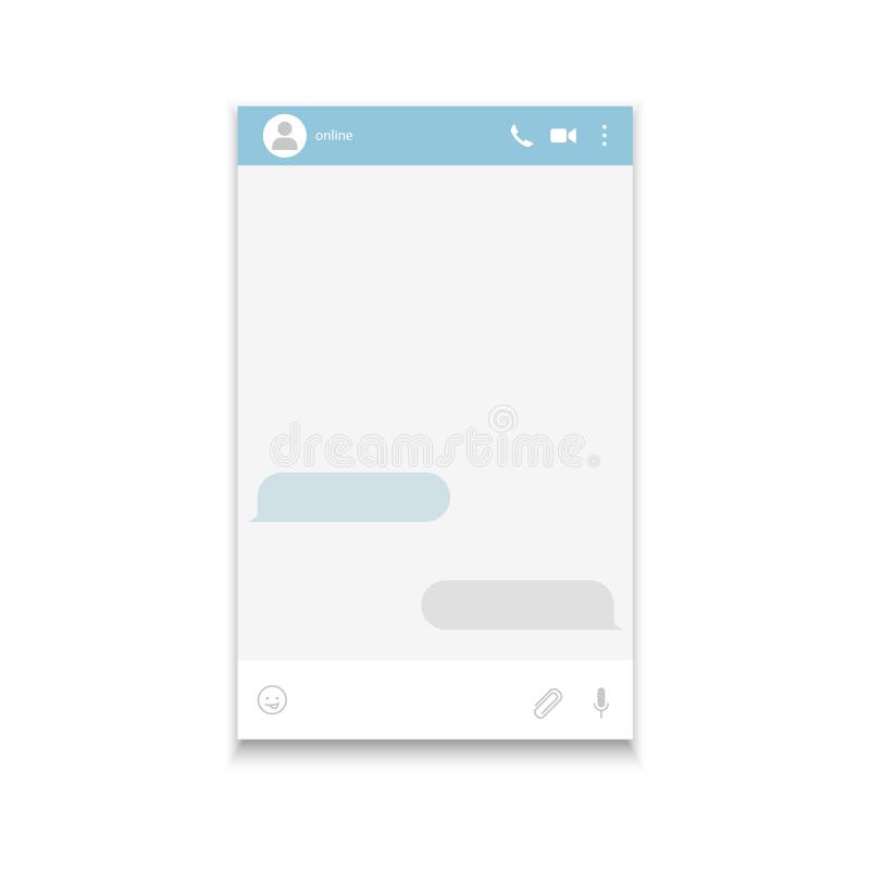 The Page of the Messenger Page. a Template of the Instant Messenger ...