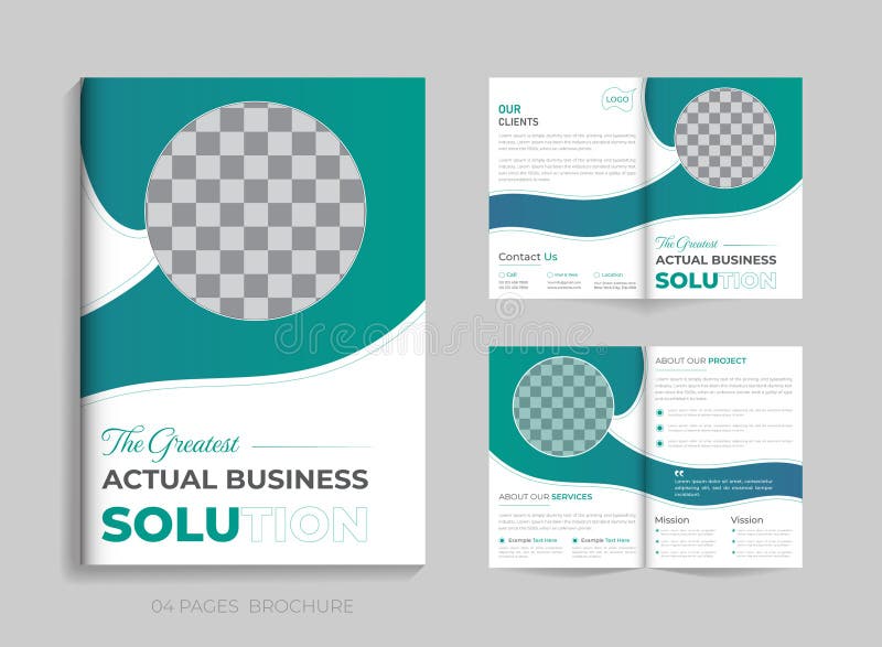 Corporate Business Catalog Brochure Design Template Set Stock ...