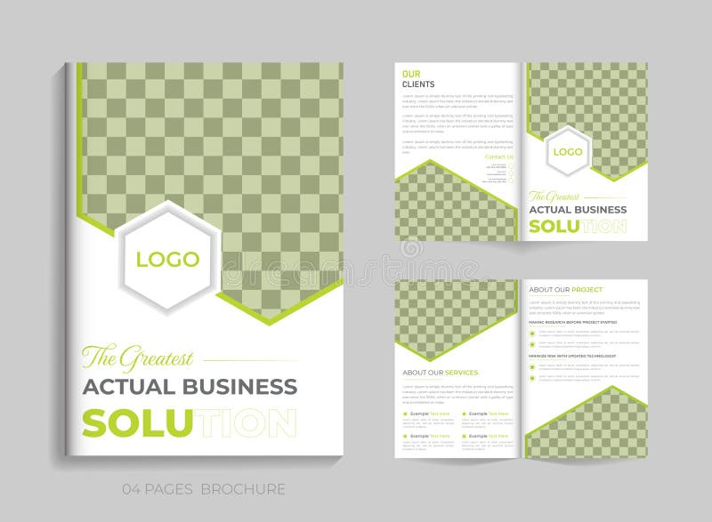 Corporate Business Catalog Brochure Design Template Set Stock ...