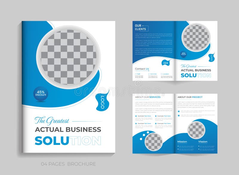 Corporate Business Catalog Brochure Design Template Set Stock ...