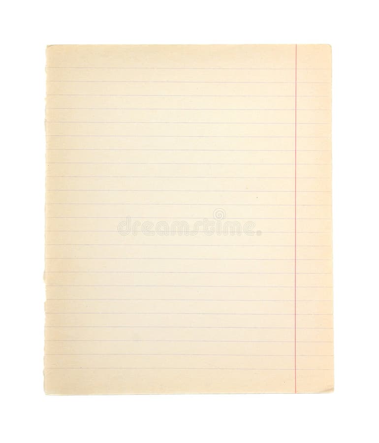 Kids Notebook Page Template Vector Cards, Notes, Stickers, Labels, Tags ...