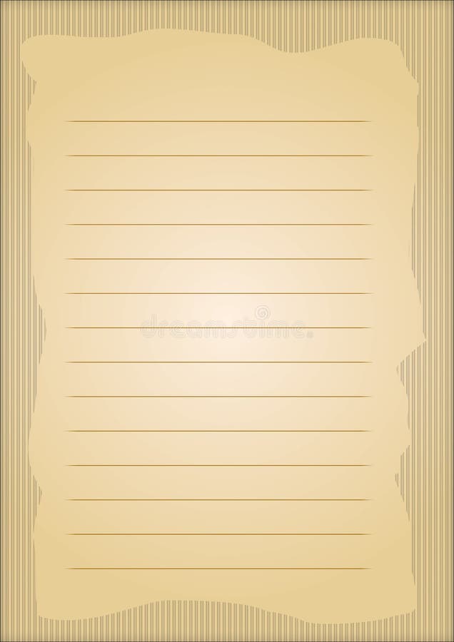 A Page of Notepad with Decorative Frame Stock Vector - Illustration of ...