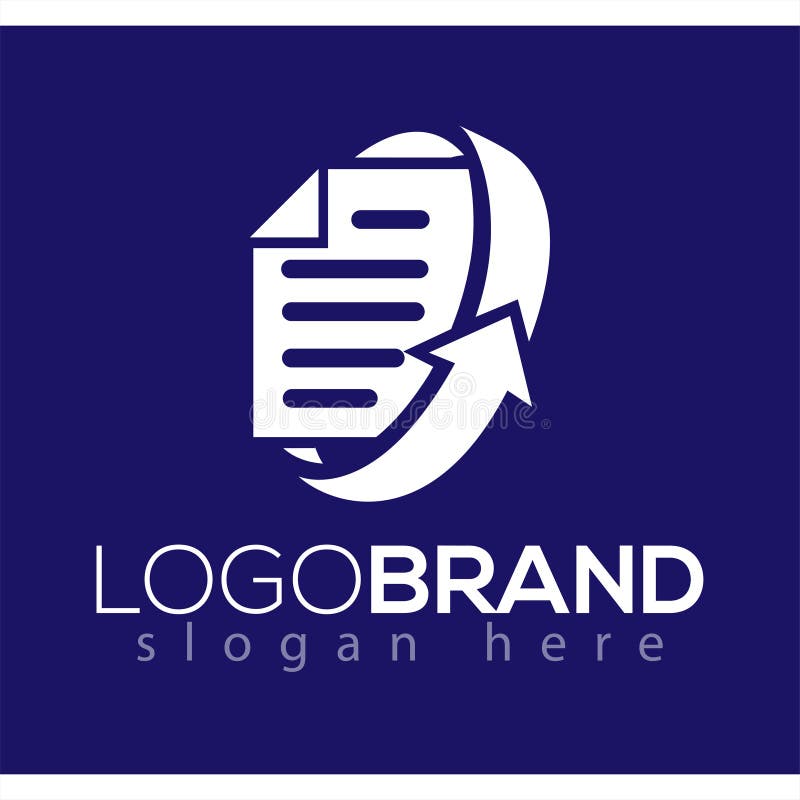 Page Paper Arrow Logo Vector Icon, Paper Page Vector Template Stock ...