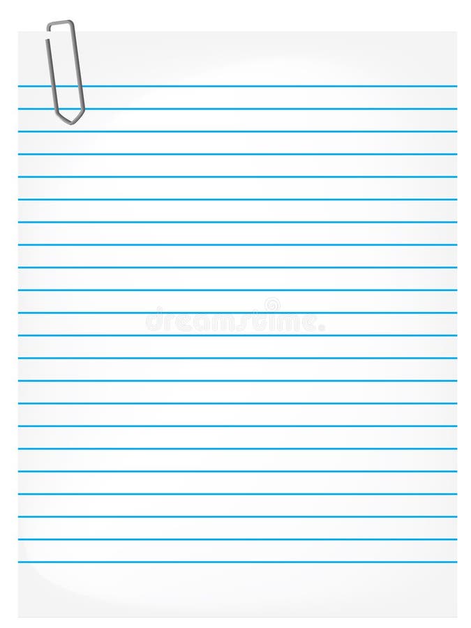 Page and paper clip stock vector. Illustration of board - 17277969