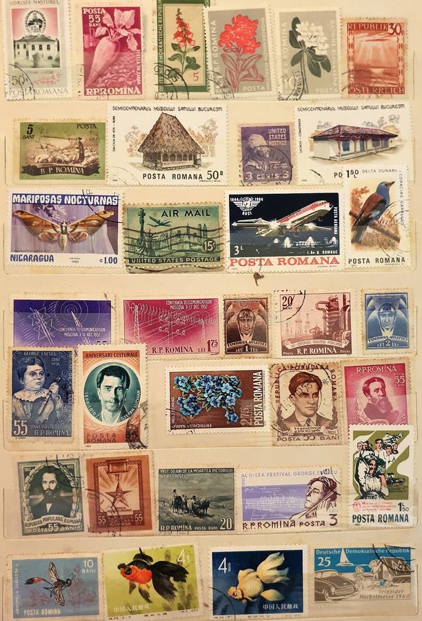 A Philatelic Kit stock photo. Image of stamps, glass - 11023146