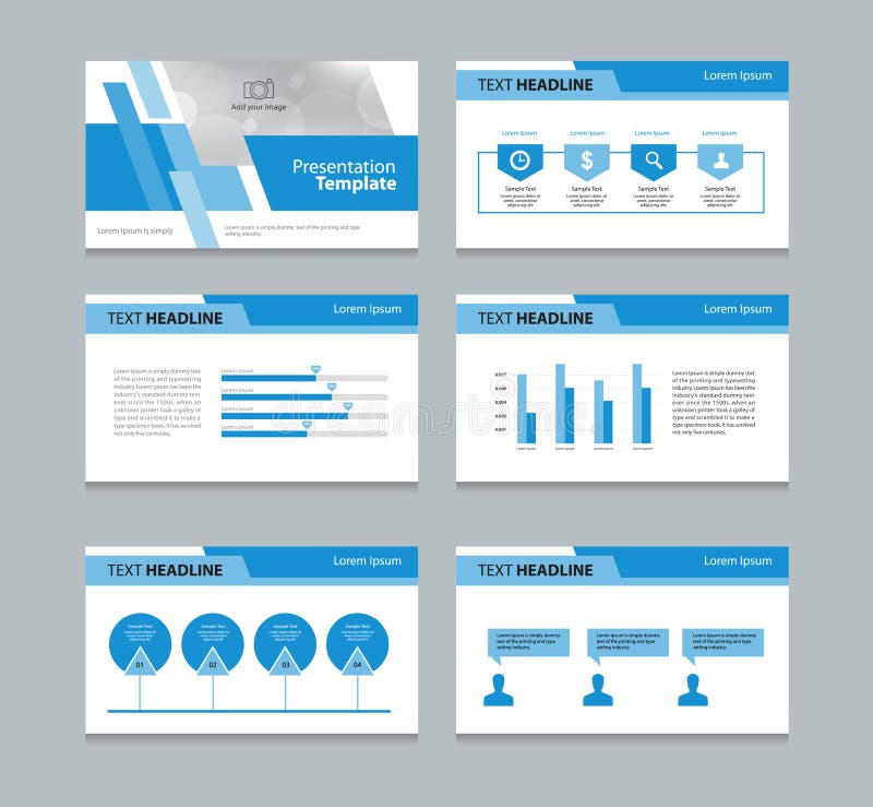 Page Presentation Layout Design Template Stock Vector - Illustration of ...