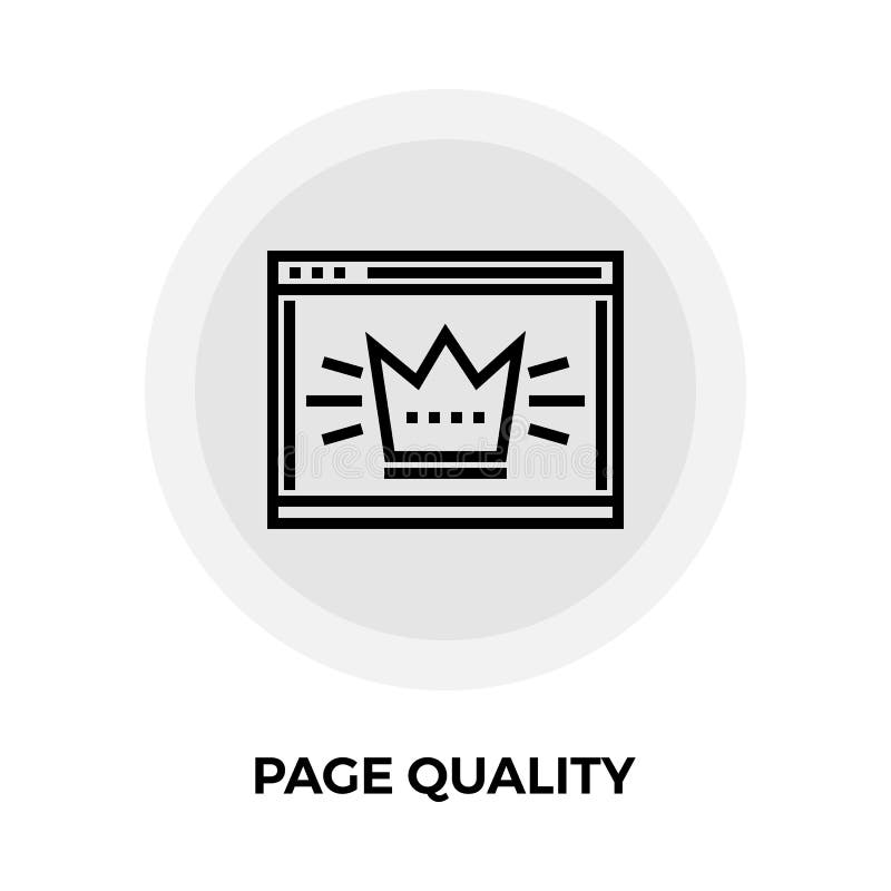 Page quality icon stock vector. Illustration of circle - 288054829