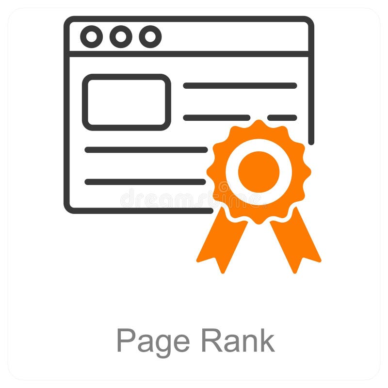 Page Rank stock vector. Illustration of rank, ranking - 339910337