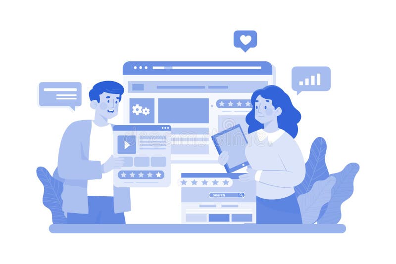 Page Ranking Illustration Concept on White Background Stock Vector ...