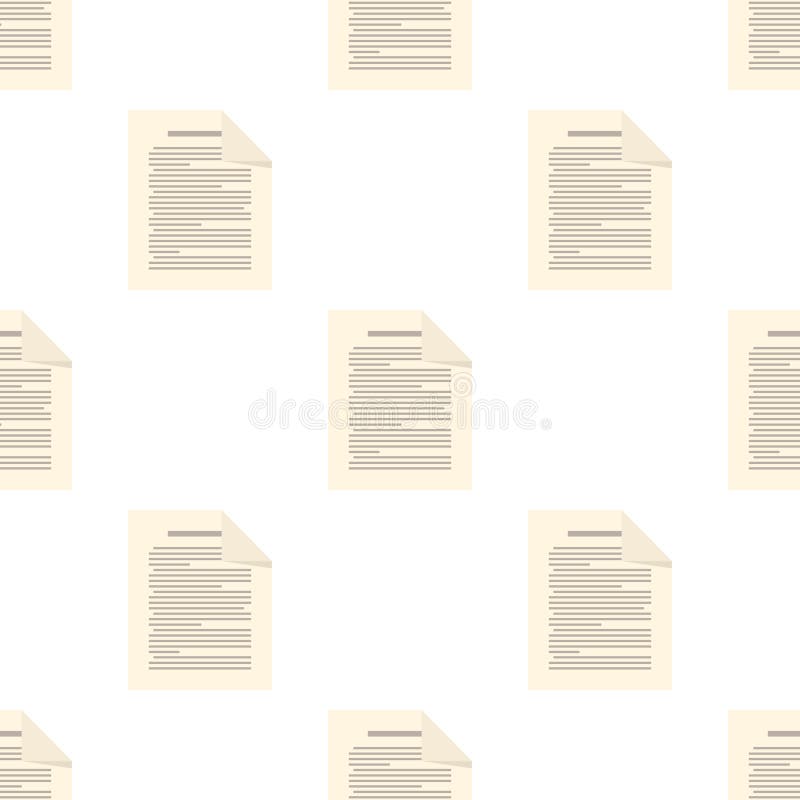 Page Sheet and Pie Chart Seamless Pattern Stock Vector - Illustration ...