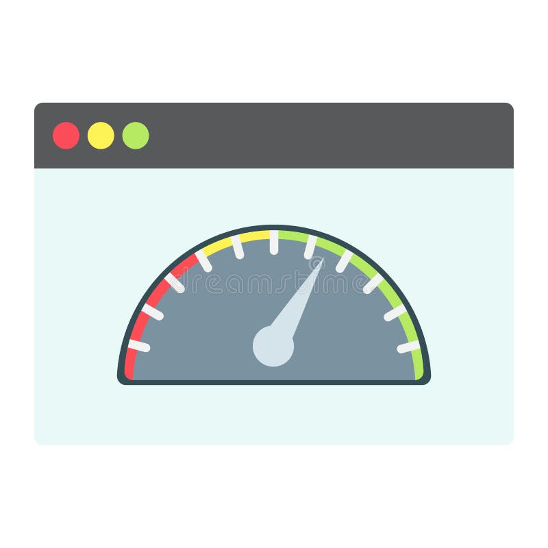 Page Speed Glyph Icon, Seo and Development Stock Vector - Illustration ...