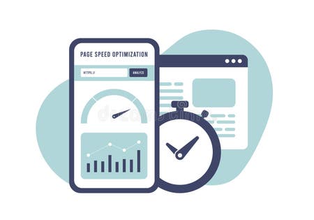 Page Speed Optimization Concept. Boost Website Performance with Fast ...