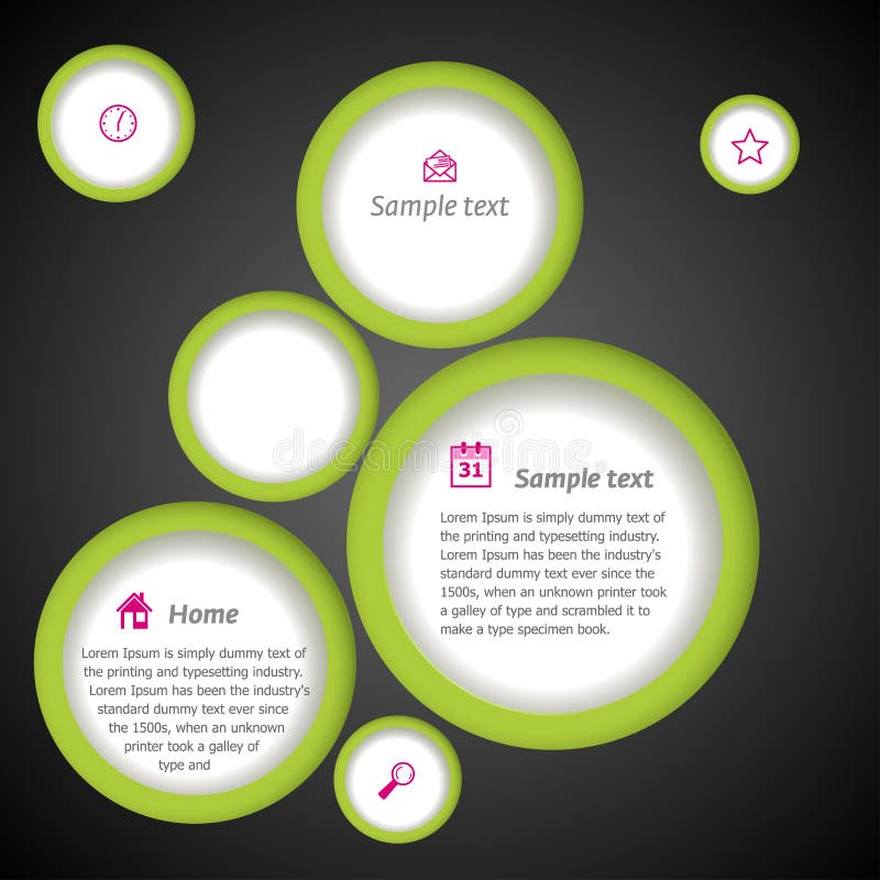 Vector Modern Design Circle Template Stock Vector - Illustration of ...