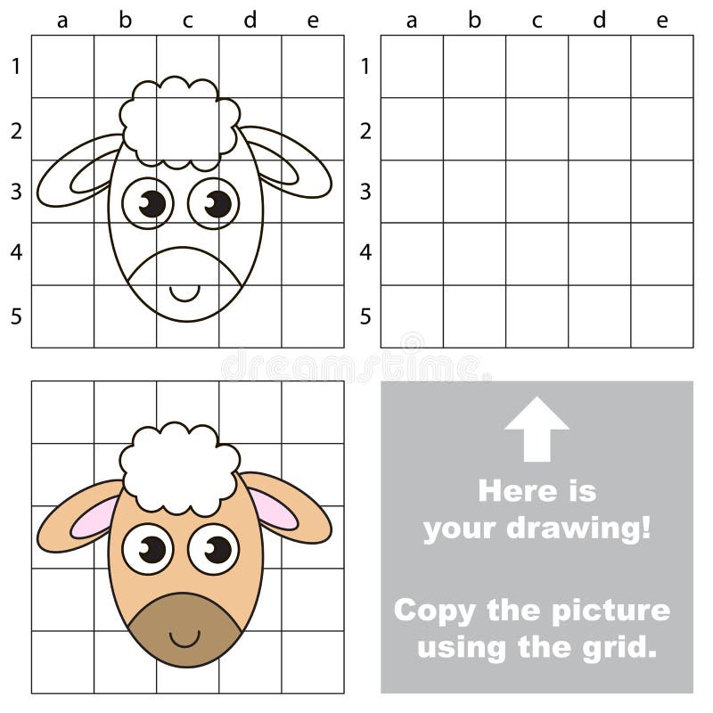 Page To Be Duplicated Using Grid. Stock Vector - Illustration of play ...