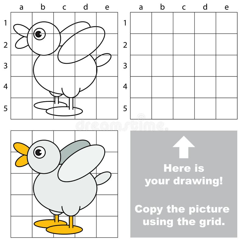 Page To Be Duplicated Using Grid. Stock Vector - Illustration of play ...