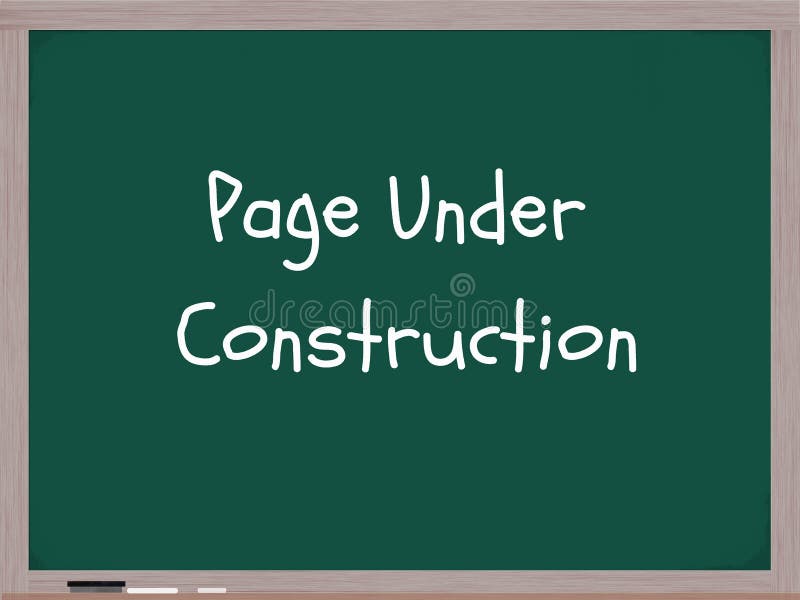 Page Under Construction Blackboard Stock Illustrations – 11 Page Under ...