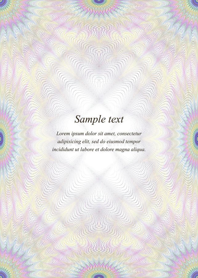 Page Watermark Design Template Stock Vector - Illustration of leaflet ...