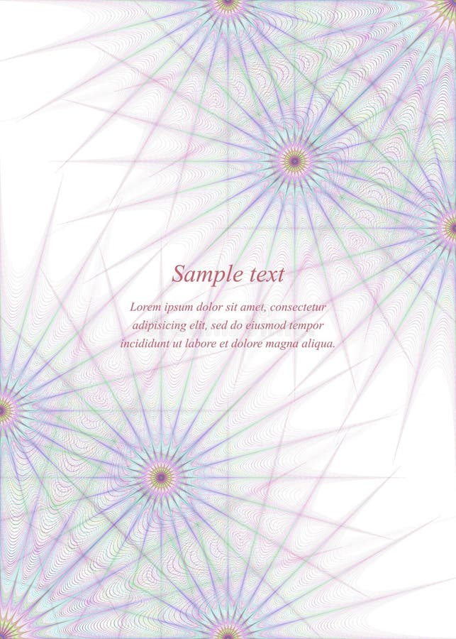 Page Watermark Design Template Stock Vector - Illustration of leaflet ...