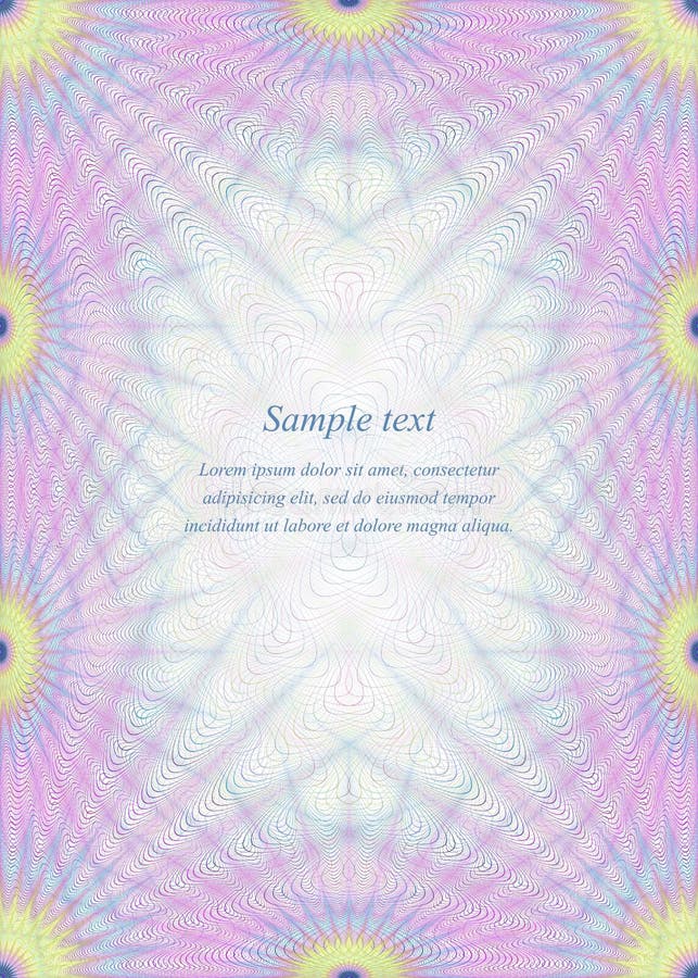 Page Watermark Design Template Stock Vector - Illustration of colorful ...
