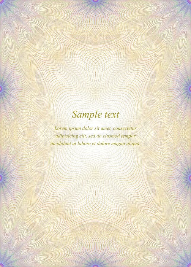 Page Watermark Design Template Stock Vector - Illustration of element ...