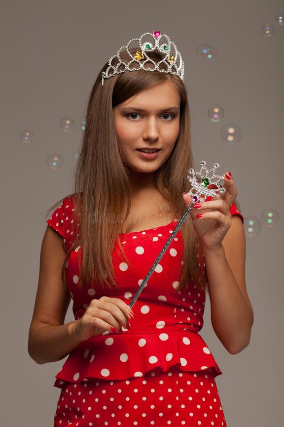 The pageant queen stock image. Image of beautiful, posing - 25110437