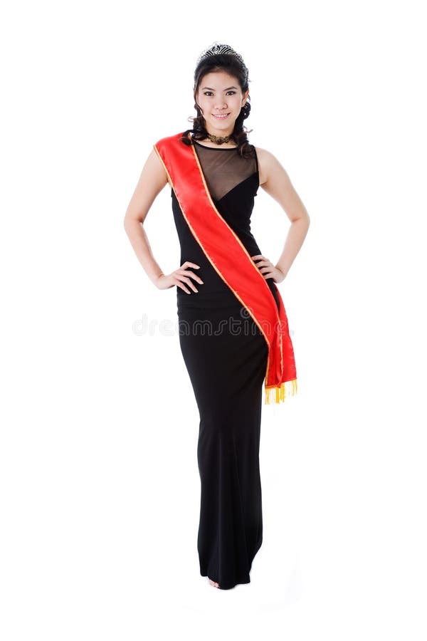Pageant Queen Friendly Smile Stock Photo - Image of divine, alluring ...