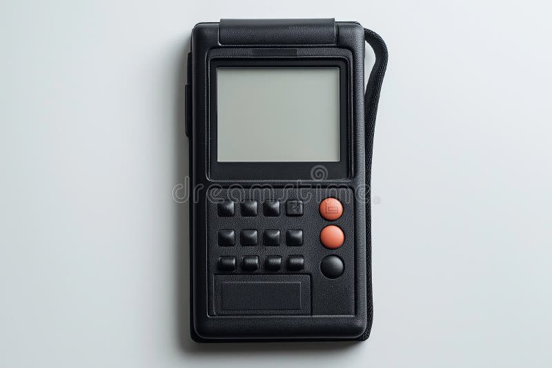 Pager, Beeper Mockup on White Background Stock Photo - Image of ...