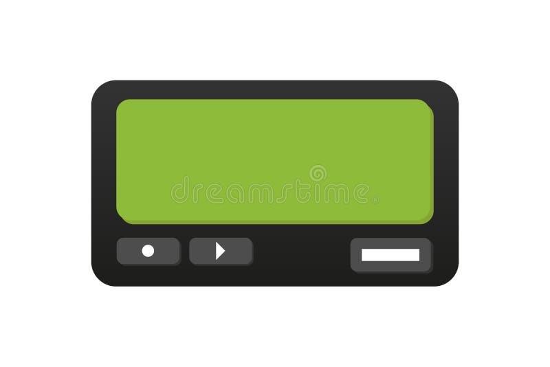 Pager, Beeper Wireless Telecommunications Device with Green Display ...