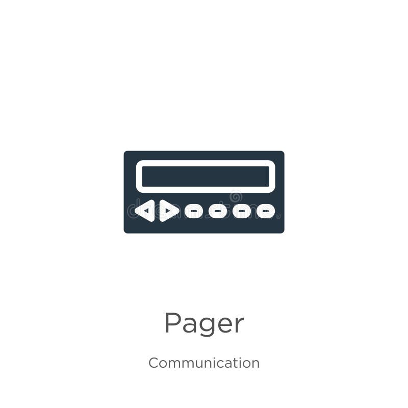 Pager Icon Vector. Trendy Flat Pager Icon from Communication Collection ...