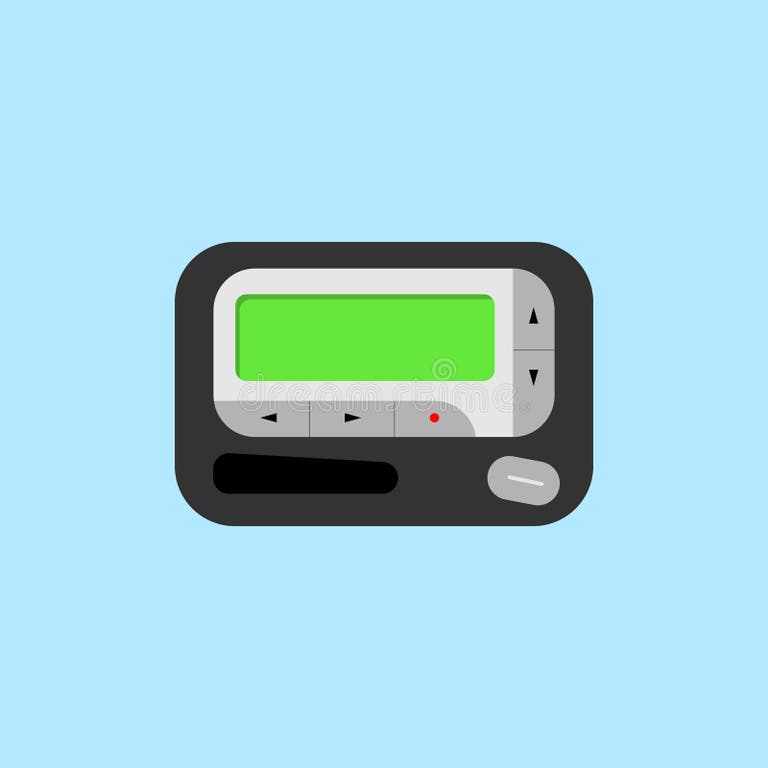 Pager . Retro Telecommunication Device from 90s Stock Vector ...