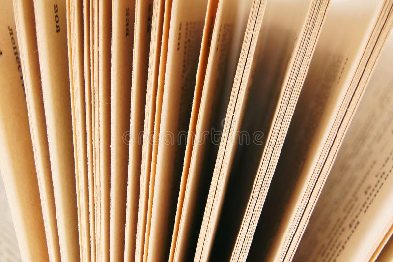 Pages from the Book. Close Up. Stock Photo - Image of history ...
